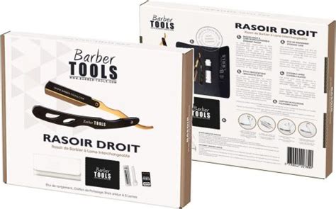 Navalha De Barbear PREMIUM BLACK Barber Tools Coisas De Homem