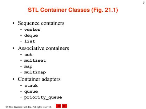 chapter 21 standard template library stl ppt download