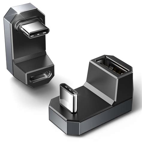 Buy Jsaux Usb C To Usb Adapter 2 Pack 180 Degree Angle Usb C Male To Usb C Female And Type C