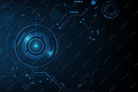 Premium Vector Vector Circle Tech And Technology Background