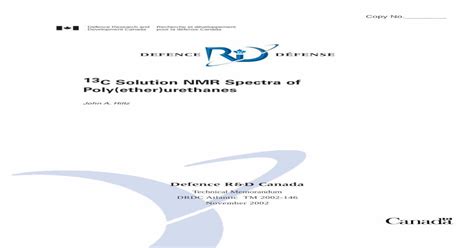 Pdf 13c Solution Nmr Spectra Of Poly Ether Urethanes Dokumen Tips