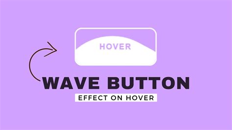 Wave Button Hover Effects Css3 Animation Youtube
