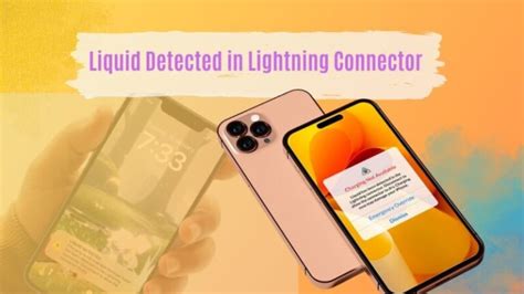 How To Fix Liquid Detected In Lightning Connector Troubleshooting