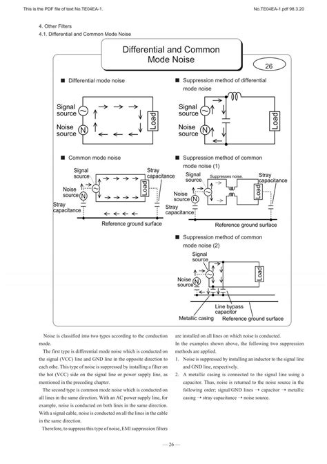 Differential And Common Mode Noise Murata