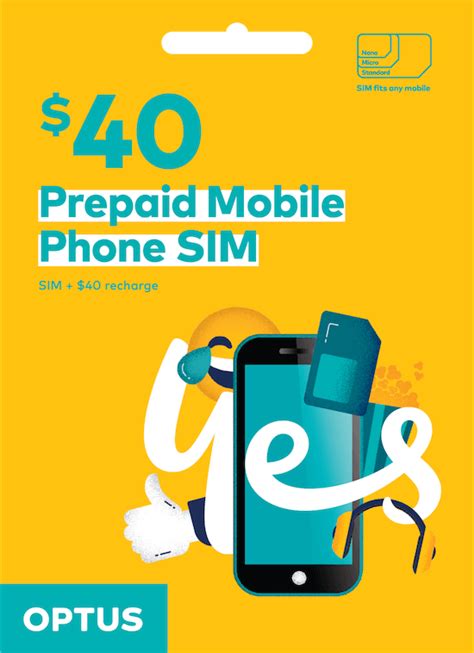 Optus Prepaid 40 Voice Sim Mobile Central 247