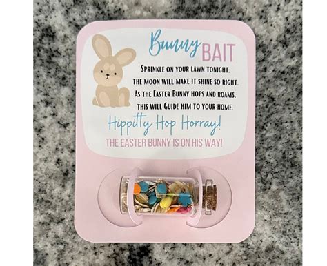 Bunny Bait Template Svg Digital Download Easter Card Png Print Then