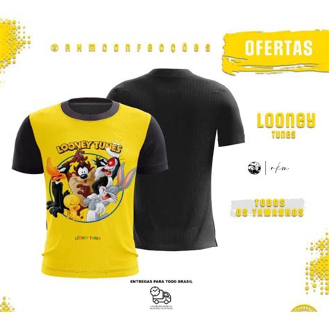Camiseta Infantil ADulto Looney Tunes Shopee Brasil