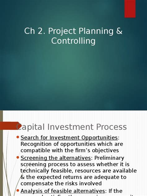 Ch 2 Project Planning And Control Ppt Compatibility Mode Repaired