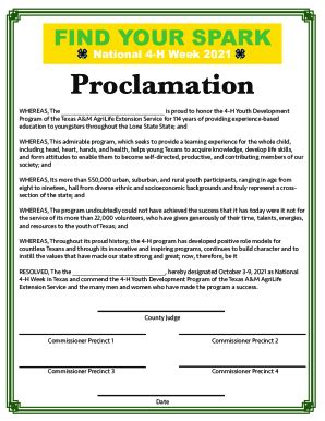 Fillable Online Texas4 H Tamu National 4 H Week Helps Members Find