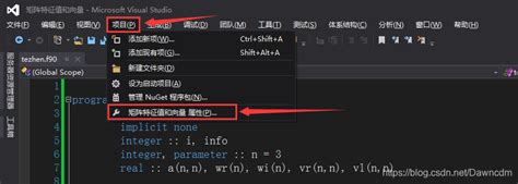 Vs下ivf(fortran)调用mkl函数库的使用配置及计算一般矩阵的特征值与特征向量说明geev Mkl Fortran Csdn博客 Vs下ivf(fortran)调用mkl函数库的使用配置及计算一般矩阵的特征值与特征向量说明geev Mkl Fortran Csdn博客