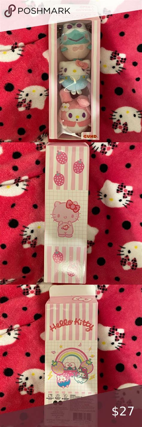 Hello Kitty Plush Collector Set Of 3