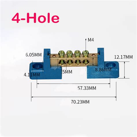 Bus Bar Terminal Block Copper Grounding BusBar Connector Lazada PH