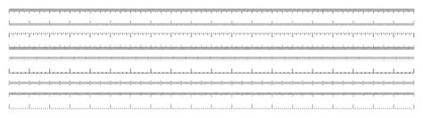 Premium Vector Various Measurement Scales With Divisions Realistic
