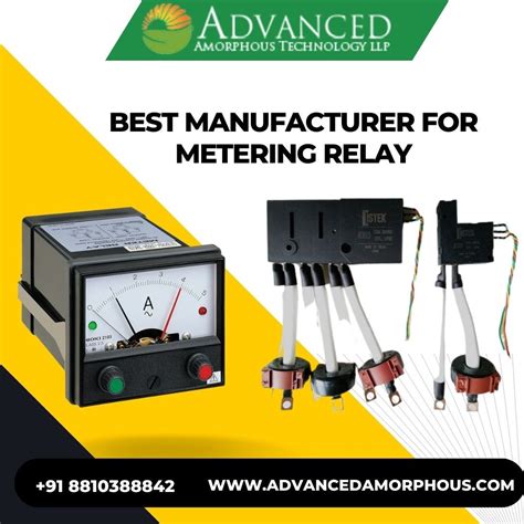 Best Manufacturer For Metering Relay Advanced Amorphous Medium