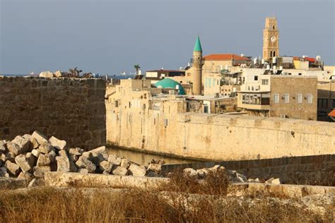 Ancient Crusader Fortress In The City Of Acre On The Shores Of The