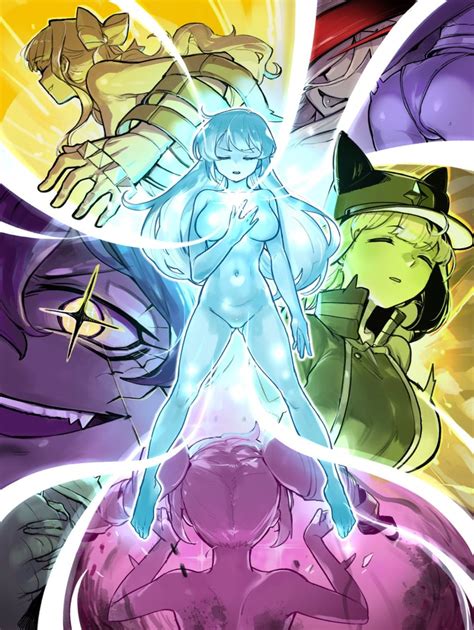 Magia Baiser Magia Azure Magia Magenta And Magia Sulfur Mahou Shoujo Ni Akogarete Drawn By