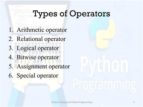 Operators In Python Pdf