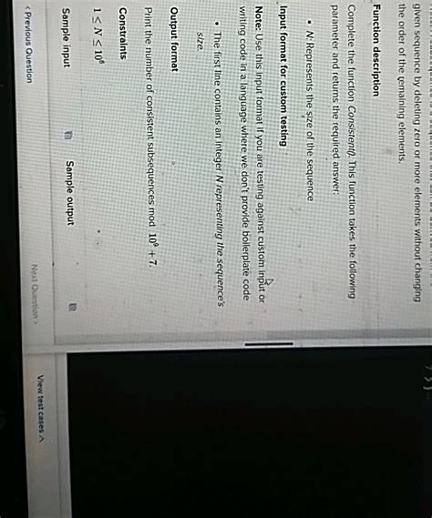 Given Sequence By Deleting Zero Or More StudyX