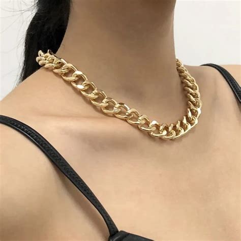 Choker Corrente Dourada Closet Da Fran Loja De Roupas Femininas