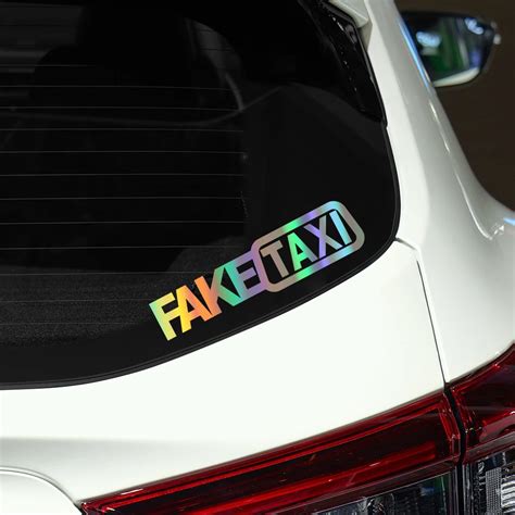 Car Sticker Faketaxi Creative Auto Vinyl Decal Waterproof Vehicles Pvc