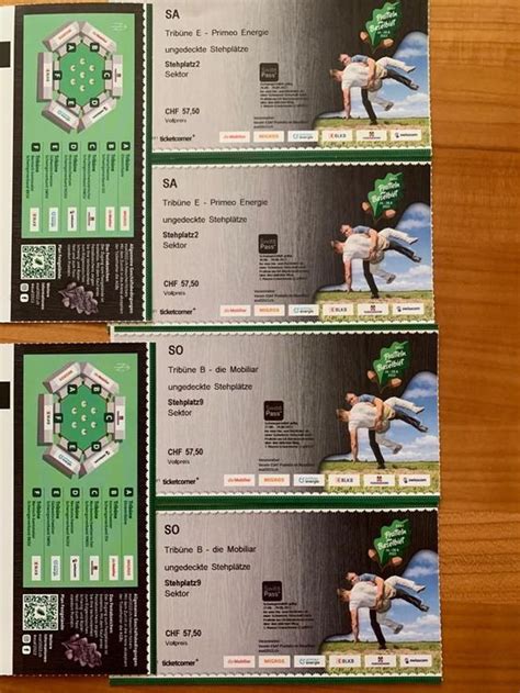 ESAF Tickets x Stehplätze Sa So Kaufen auf Ricardo