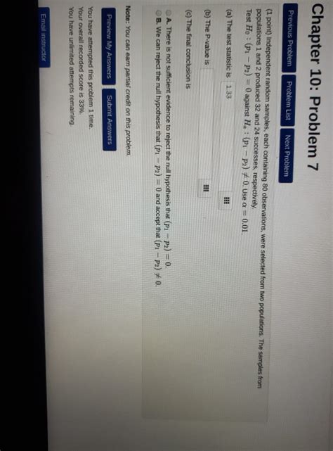 Solved Chapter 10 Problem 7 Previous Problem Problem List