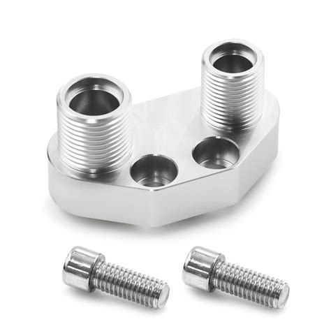 KKmoon AC Compressor Adapter Fitting A C Quick Connector Fittings 6061 T6 Aluminum Polished