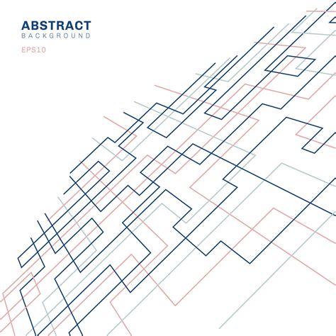 Abstract Geometric Pattern Thin Linear Square Shape And Rectangle