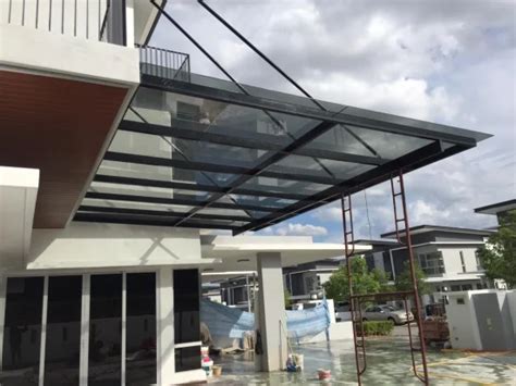 Prima Clear Tempered Glass Canopy Glass Awning For Outdoor Canopy And