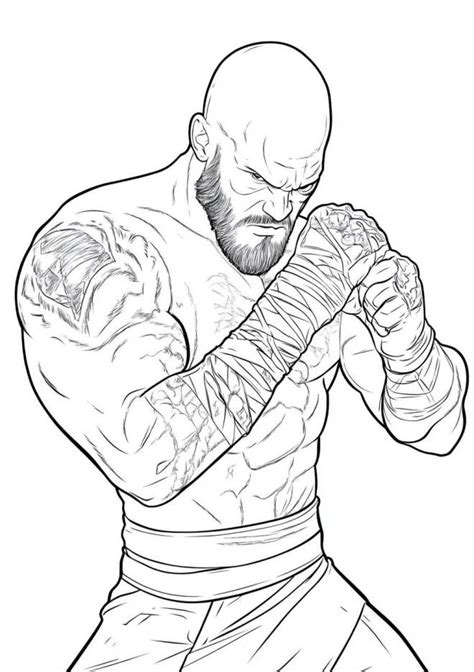 Coloriage Catcheur Wwe Dessin Coloriable Dessin Gratuit à Imprimer