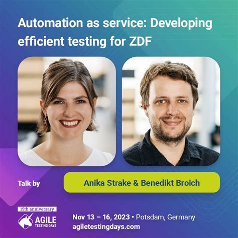 Under The Heading Of Agile Testing Methods The Speakers Will Provide Insights And Impulses And