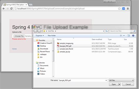 Spring MVC File Upload Example Using Commons Fileupload WebSystique