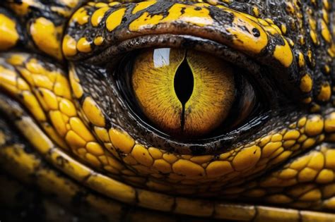 Premium AI Image Close Up Of The Eye Of A Red Eared Turtle Trachemys Scripta Close Up Of The
