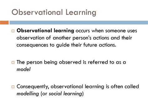 Observational learning - ppt download