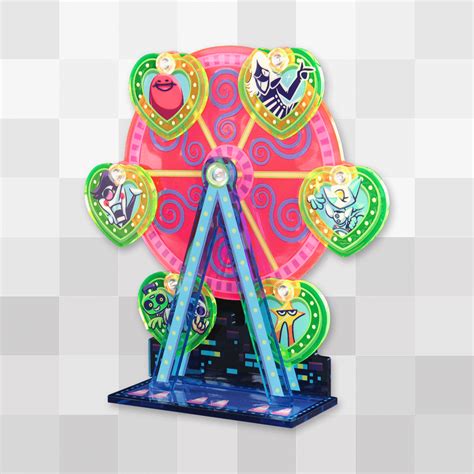 Deltarune Cyber City Ferris Wheel Acrylic Standee Fangamer