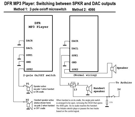 dfplayer activating speaker output with a transistor audio