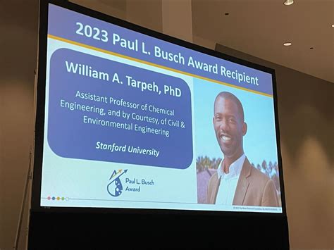 Ameet Pinto On Linkedin Congratulations William Tarpeh 2023 Paul L
