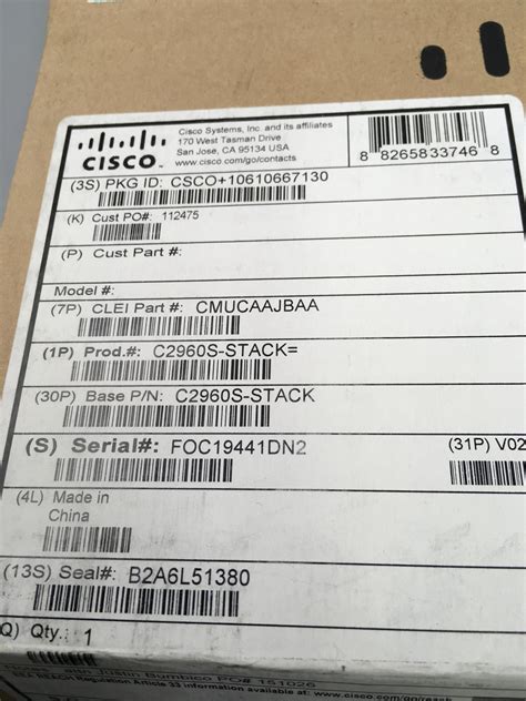 Cisco Catalyst 2960s Series Flexstack Network Stacking Module C2960s Stack C2960s Stack