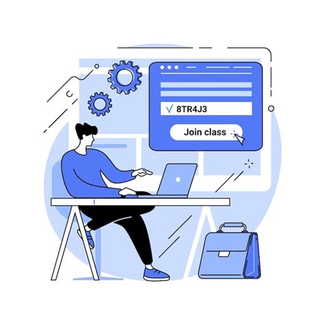 Premium Vector Class Access Code Isolated Cartoon Vector Illustrations