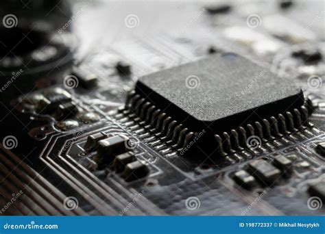 Abstract Microchip Stock Image Image Of Microchip Electrical