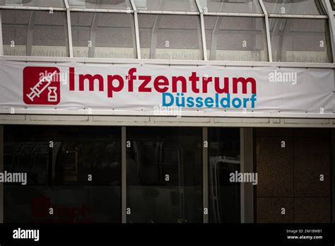 Picture Of The Entrance To The Vaccination Center Of Dusseldorf