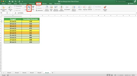 Cara Mengurutkan Data Di Excel Compute Expert