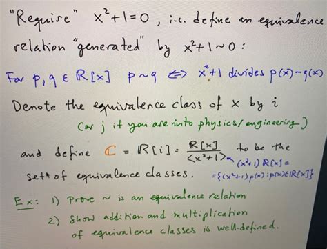 Solved Require x² 1 0 in define an equivalence relation Chegg com