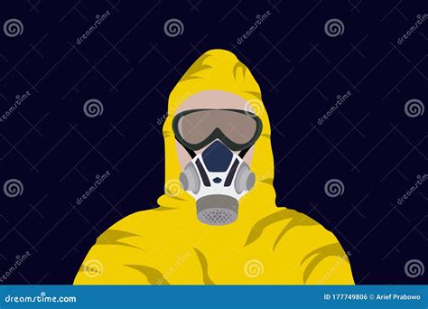 Illustration Hazmat Suitpersonal Protective Equipment Cartoondealer