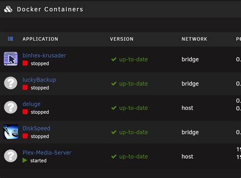 Does Plex Slow Down Docker Tab And Create Icons General Support