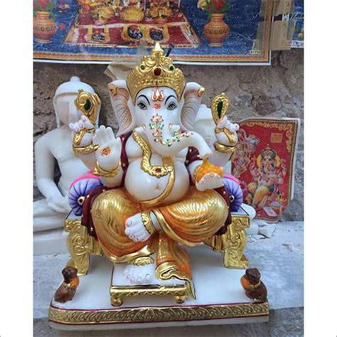 Non Toxic Lord Ganesha Marble Dust Idol At Best Price In Jaipur