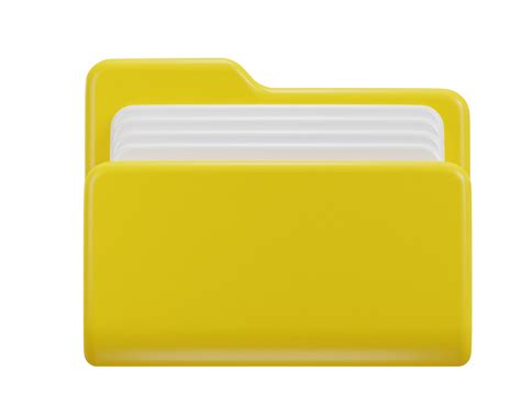 Folder With Files Documents File Management Concept D Icon PNG