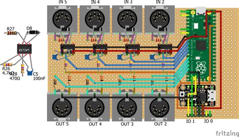 raspberry pi pico multi midi router part 3 simple diy electronic