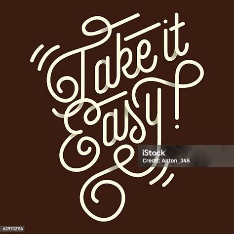 Santai Saja Huruf Skrip Kustom Vintage Retro Cursive Char Ilustrasi