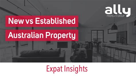 New Vs Established The Australian Real Estate Story Ally Property